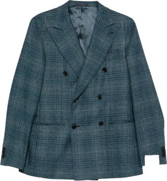Caruso Blazer Aida &agrave; double boutonnage - Homme - Vestes - Bleu - Taille: XL