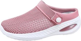 Generic Pantoufles de bain pour femme - Mode d&eacute;t&eacute; - Couleur unie - Maille respirante - Confortables - Antid&eacute;rapantes, Rose, 38 EU