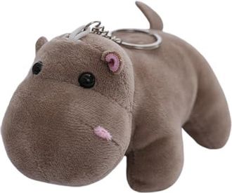 Generic Hippo Keynchain - de porte-cl&eacute;s Hippo, cl&eacute;s danimaux en peluche doux | Hippo Keyholder pour sac &agrave; dos, adorable pendentif en peluche hippo pour les en