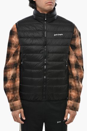 Palm Angels Sleeveless Quilted Puffer Palm Angels