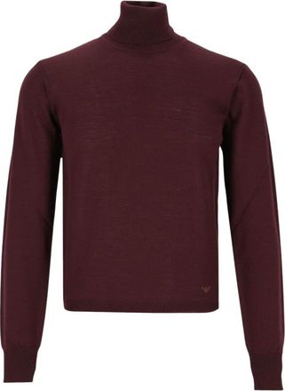 Emporio Armani Woll-Rollkragenpullover - - Knitwear - Herren - Rot - M
