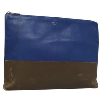 Celine Pre-owned Leder pouches - - Pre-owned - Damen - Blau - ONE SIZE
