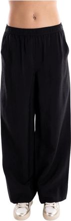 Marella Femme, Pantalons, Noir, Taille: 38 FR Wide Pantalons