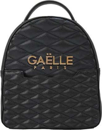 Ga&euml;lle Paris Femme, Sacs, Noir, Taille: ONE Size Regular Back Pack Metal Logo
