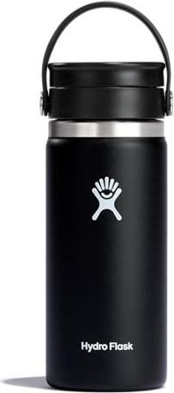 Hydro Flask Thermos Isotherme de Voyage 473 ml (16 oz) - Caf&eacute; - Acier Inoxydable - Isolation &agrave; double paroi - Bouchon pour Siroter Antifuite - Ouverture Large - N