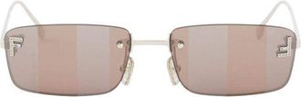 Fendi FE4172US Brown Lens Acetate Sunglasses - Gold