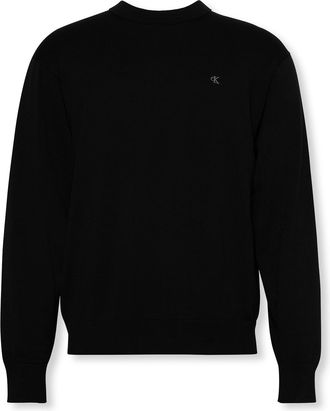 Calvin Klein Jeans Pullover Monogram Embroidery Relaxed