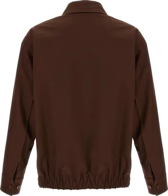 Gucci Wool Twill Jacket - Brown