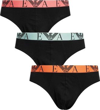 Emporio Armani Homme, Sous-v&ecirc;tements, Noir, Taille: XL Stretch Cotton Brief 3-Pack