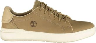 Timberland Homme, Chaussures, Beige, Taille: 43 EU Baskets Basse Beige avec D&eacute;tails Contrastants