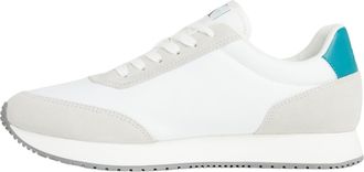 Calvin Klein Jeans Herren Runner Sneaker mit Logo, Mehrfarbig (B White/Oyster Mushroom/Tint), 46