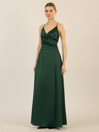Apart Abendkleid mit Wickeleffekt