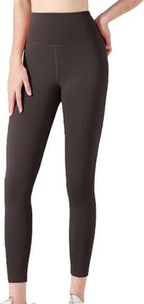 Generic Mavabelle Legging gainant taille haute pour femme, café, L