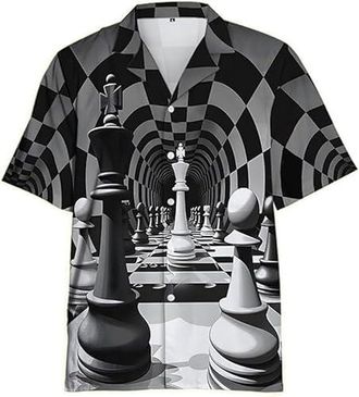 Keephen Casual Nouveaut&eacute; &Eacute;checs Hawaiian Chemise Impression 3D Cible de Fl&eacute;chettes Boutonn&eacute;e Chemise Femmes Hommes &Eacute;t&eacute; Plage Vacances Chemise