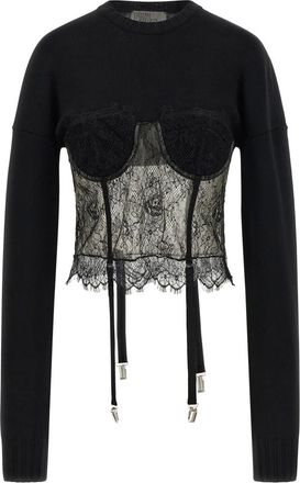 Giuseppe Di Morabito Femme, Pulls, Noir, Taille: 42 FR Tricots