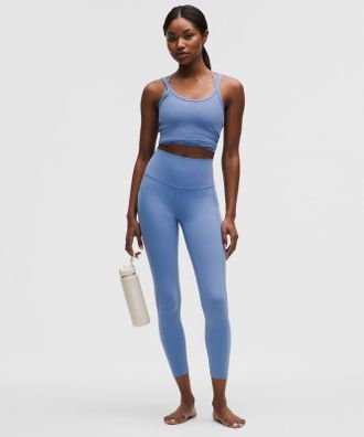 lululemon Legging Align taile haute avec poches pour Femmes - 64 cm - Bleu - Taille 10