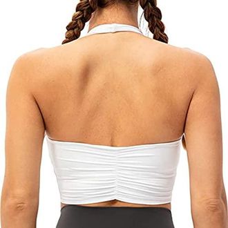 Generic Brassi&egrave;re de sport dos nu pour femme - Brassi&egrave;re de yoga - 2026, blanc, XXL