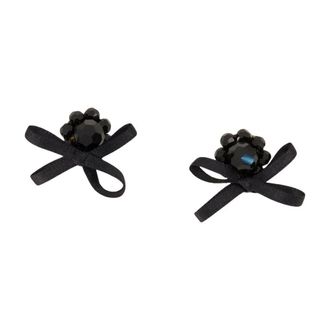 Simone Rocha Ohrringe - Petite Daisy Earrings - Crystal - Black - Gr. unisize - in Mehrfarbig - f&uuml;r Damen