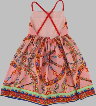 Dolce & Gabbana Sleeveless Cotton Dress - Multicolor