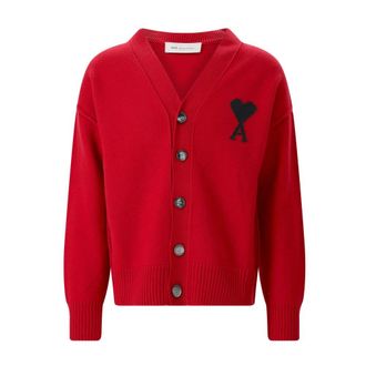 Ami Cardigan - - Knitwear - Herren - Rot - L