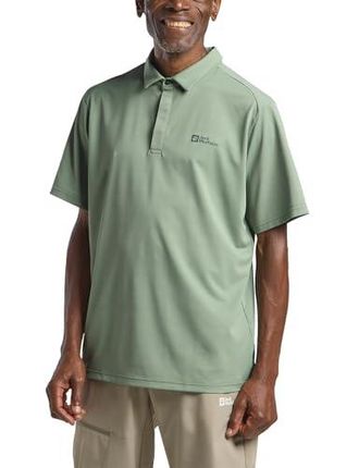 Jack Wolfskin Delgami Polo M T-Shirt, Eucalyptus, XL Hommes