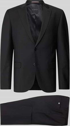 Bugatti Regular Fit Anzug mit 2-Knopf-Sakko