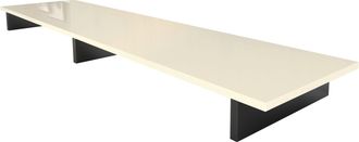 Vladon TV-Aufsatz Game, Made in Germany, Aufsatz f&uuml;r TV-Boards zur Erh&ouml;hung, Schwarz matt/Creme Hochglanz (138,5 x 9,5 x 34,5 cm)