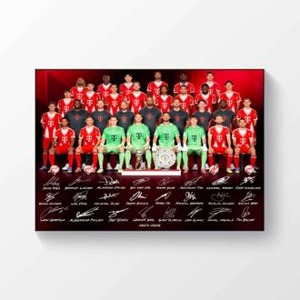 Generic Bayern Saison 2025-2026 signiertes Poster A4