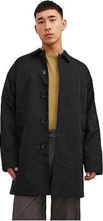 Jack & Jones Homme Jjecrease Mac Coat Noos Manteau Court, Noir, XS EU