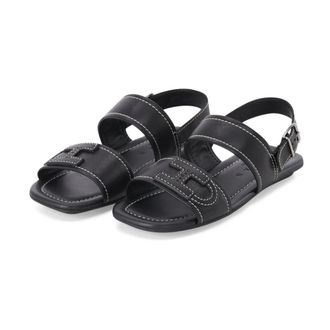 Hogan Ledersandale mit Zwischensohle - - Shoes - Damen - Schwarzk - 36 EU