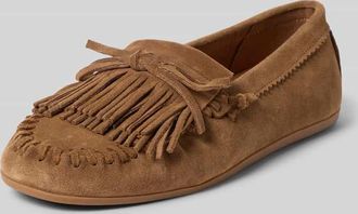 Inuovo Mokassins aus echtem Leder mit Zierschleife