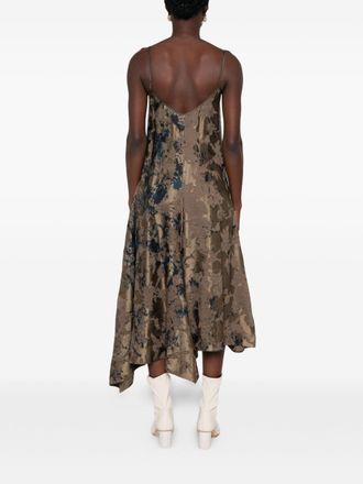Uma Wang Jacquard-Knit Effect Dress - Brown