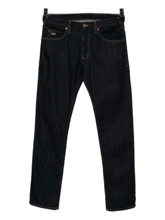 Emporio Armani Jeans mit Logo-Patch - Blau