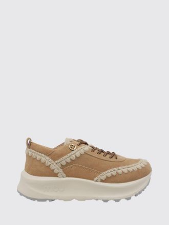 Mou Baskets Speed Eskimo en daim avec coutures contrastantes et semelle plateforme