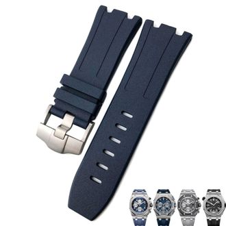 Generic Weiches FKM-Fluorkautschuk-Armband, 28 mm, f&uuml;r AP-Armband, Audemars Piguet ROYAL Oak Offshore, wasserdichtes Sportuhrenarmband zum Tauchen