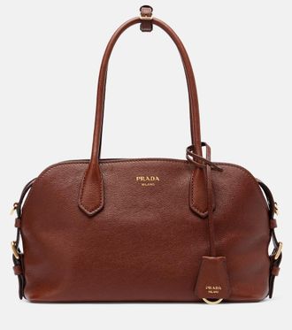 Prada Sac bowling Prada Signet Medium en cuir
