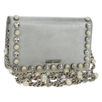 Miu Miu Pre-owned Schultertasche - - Pre-owned - Damen - Grau - ONE SIZE
