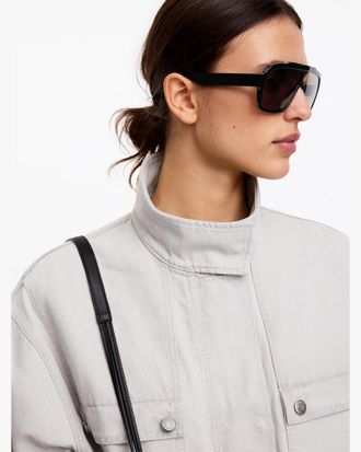 Arket Sonnenbrille Aspen Von Monokel -Schwarz