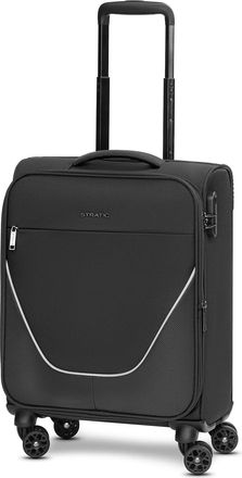 Stratic Kabinen-Koffer für Damen und Herren | Kleiner Cabin-Trolley 40 x 21 x 55 cm aus hochwertigem, flexiblem Polyester Material | Erweiterbar & Teleskopgri