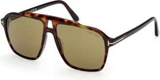 Tom Ford Homme, Accessoires, Brun, Taille: 56 MM Lunettes de soleil