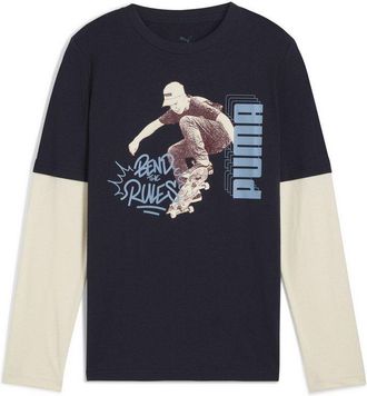 Puma T-Shirt MID90s Layered Langarmshirt Jungen