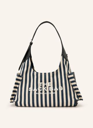 Marc Jacobs Schultertasche The Stripe Canvas Belted Sack Bag blau