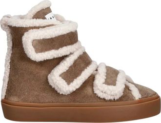 INUIKII Femme, Chaussures, Beige, Taille: 36 EU Shearling Velcro High