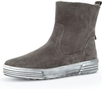 Gabor Damen Combat Boots, Frauen Stiefeletten,Lammfell,uebergangsschuhe,uebergangsstiefel,schnürstiefel,Winterstiefel,warm,Pepper,38.5 EU / 5.5 UK