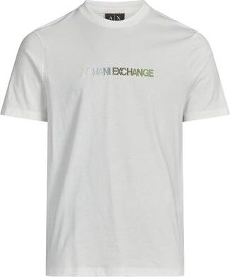 A|X Armani Exchange T-shirt broderie marque en coton