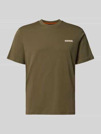 Napapijri Regular Fit T-Shirt mit Logo und Rundhalsausschnitt