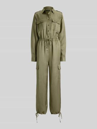 Lauren Ralph Lauren Relaxed Fit Jumpsuit aus Viskose-Leinen-Mix