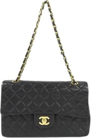 Chanel Sac bandouli&egrave;re en cuir dagneau Pre-owned - Femme - Pre-owned - Noir - Taille: ONE Size