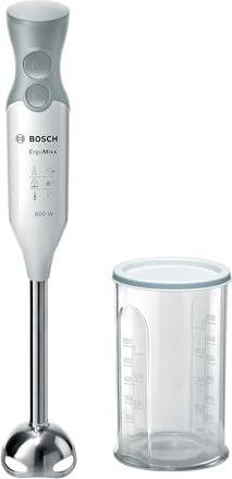 Bosch MSM66110 ErgoMixx Mixeur-Plongeant - Mixeur à main 600 W- Système anti-éclaboussures - Poignée ergonomique, Blanc