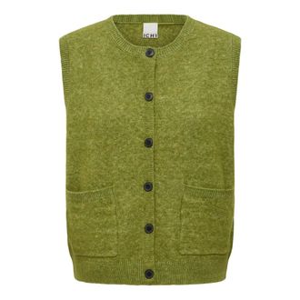 Ichi Ichi - Tricot - Femme - Vestes - Vert - Taille: 42 FR